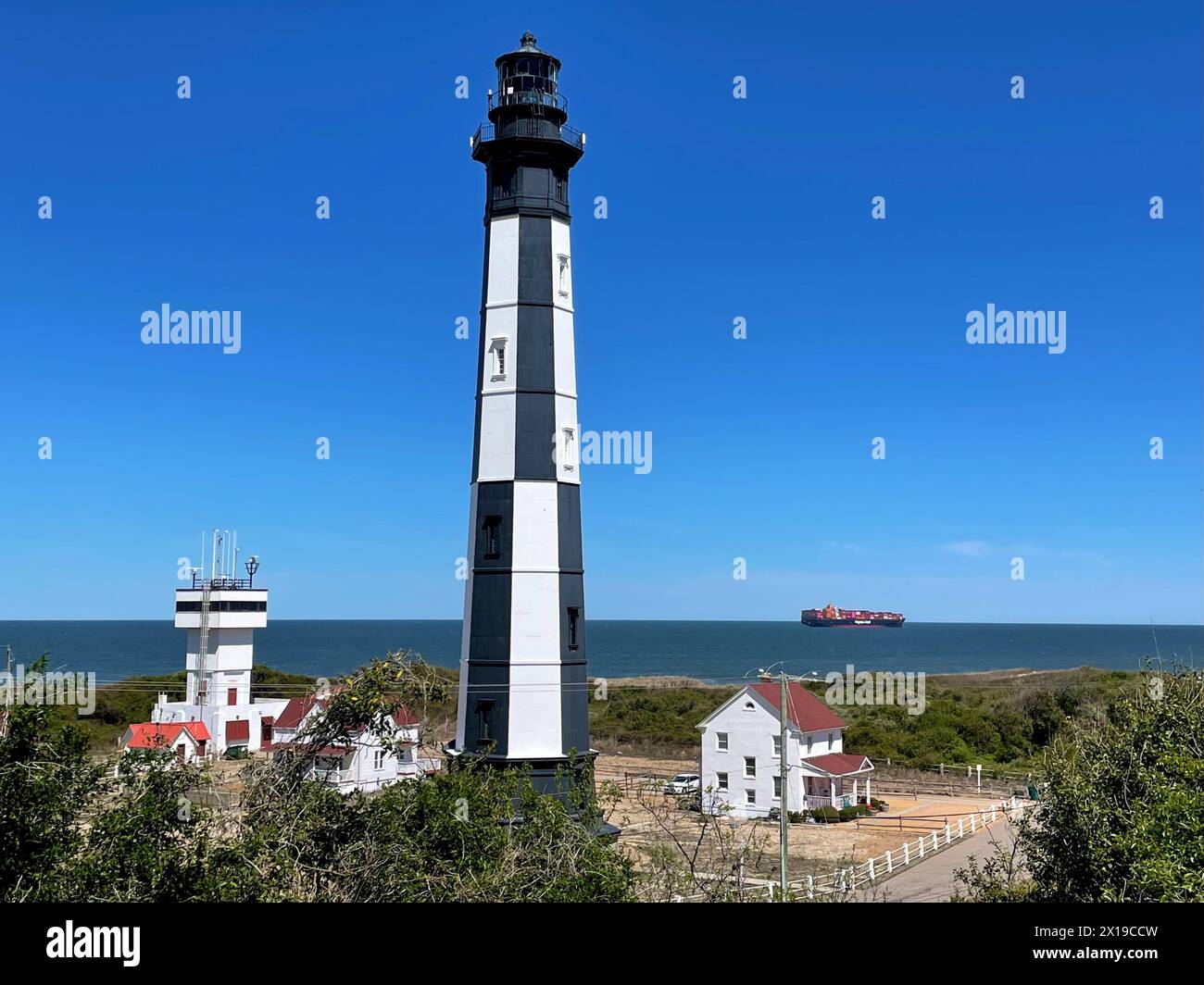 Cape Henry, Virginia, USA - April 13, 2024: A Hapag-Lloyd container ...