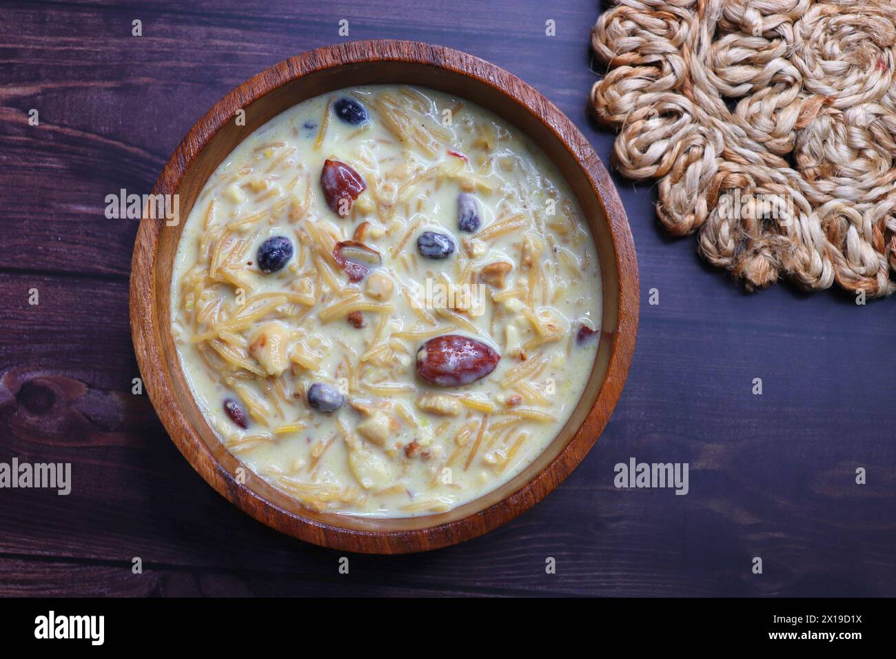 Sheer khurma, Semiya Kheer, Vermicelli Khir or kheer payasam garnished ...