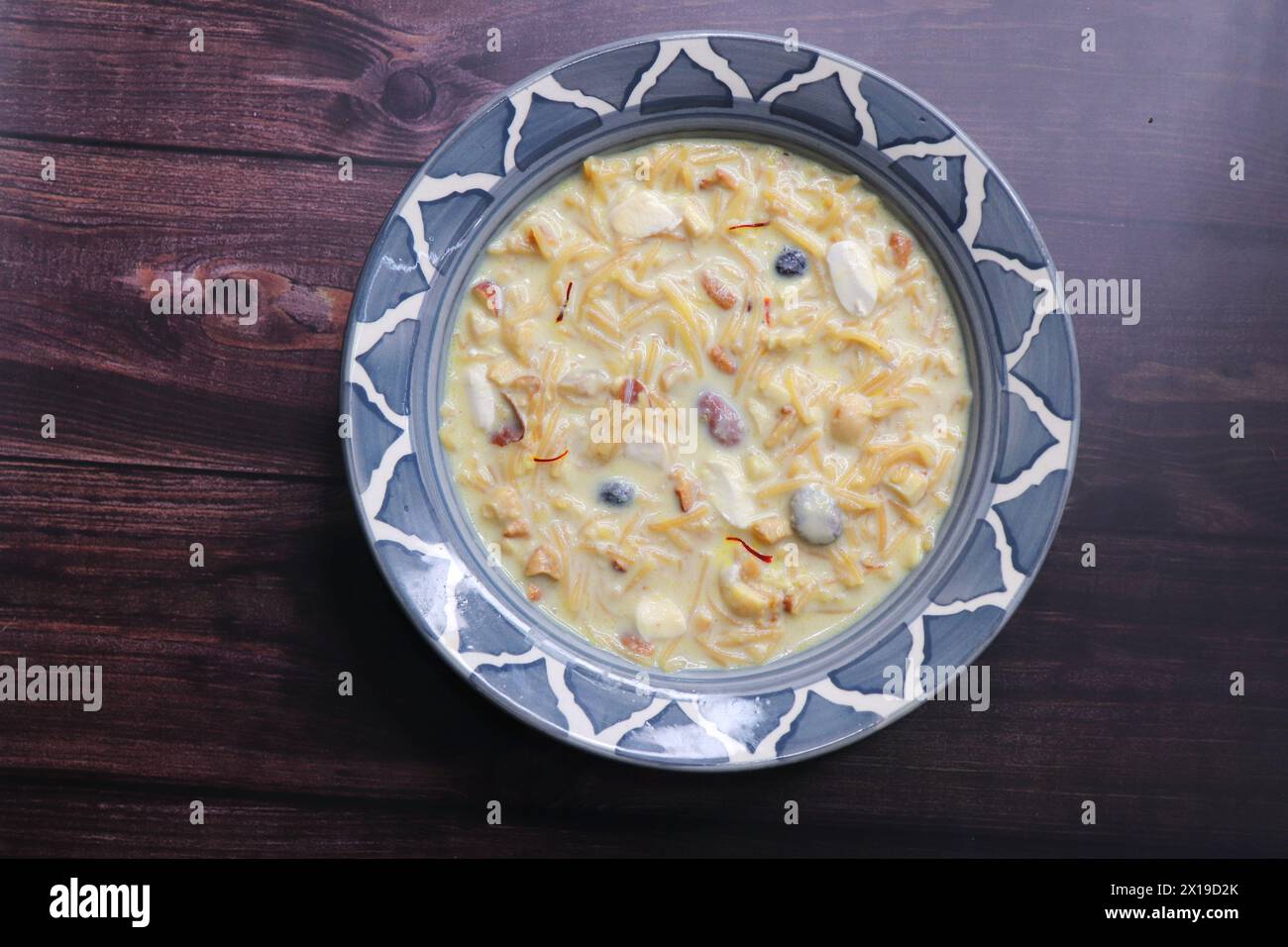 Sheer khurma, Semiya Kheer, Vermicelli Khir or kheer payasam garnished ...
