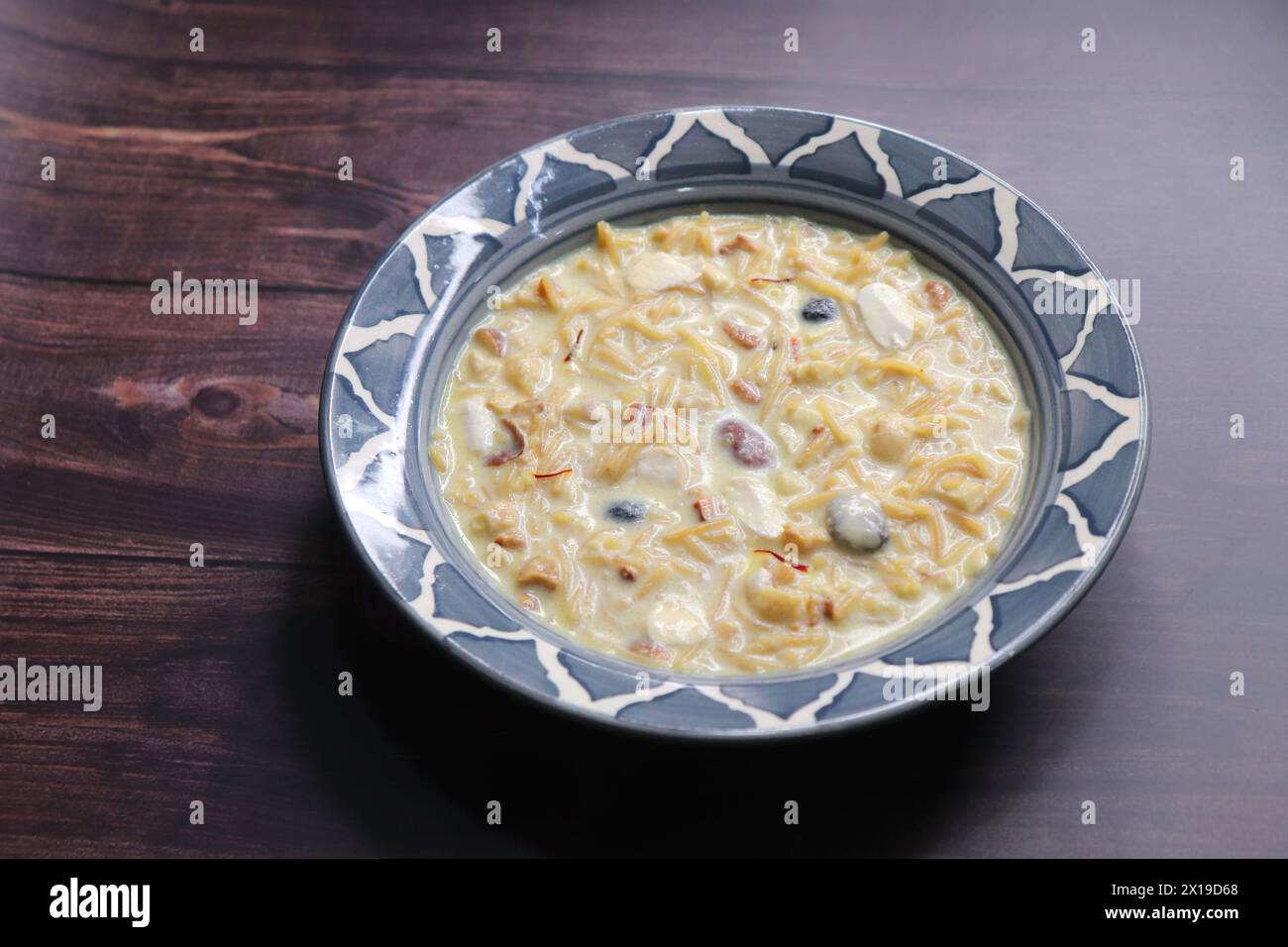 Sheer khurma, Semiya Kheer, Vermicelli Khir or kheer payasam garnished ...