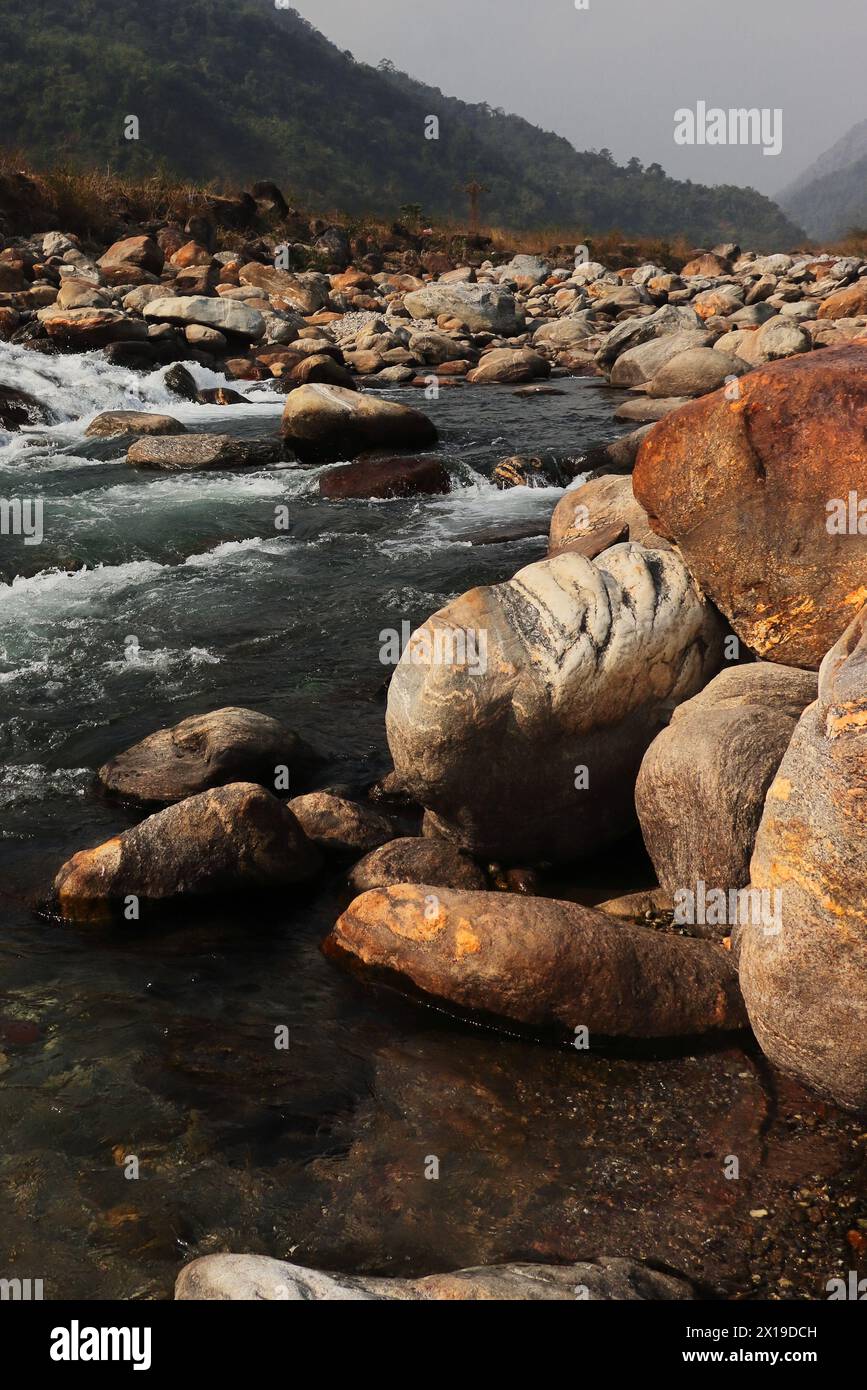 terai-dooars region of west bengal at dudhia. beautiful mountain stream ...
