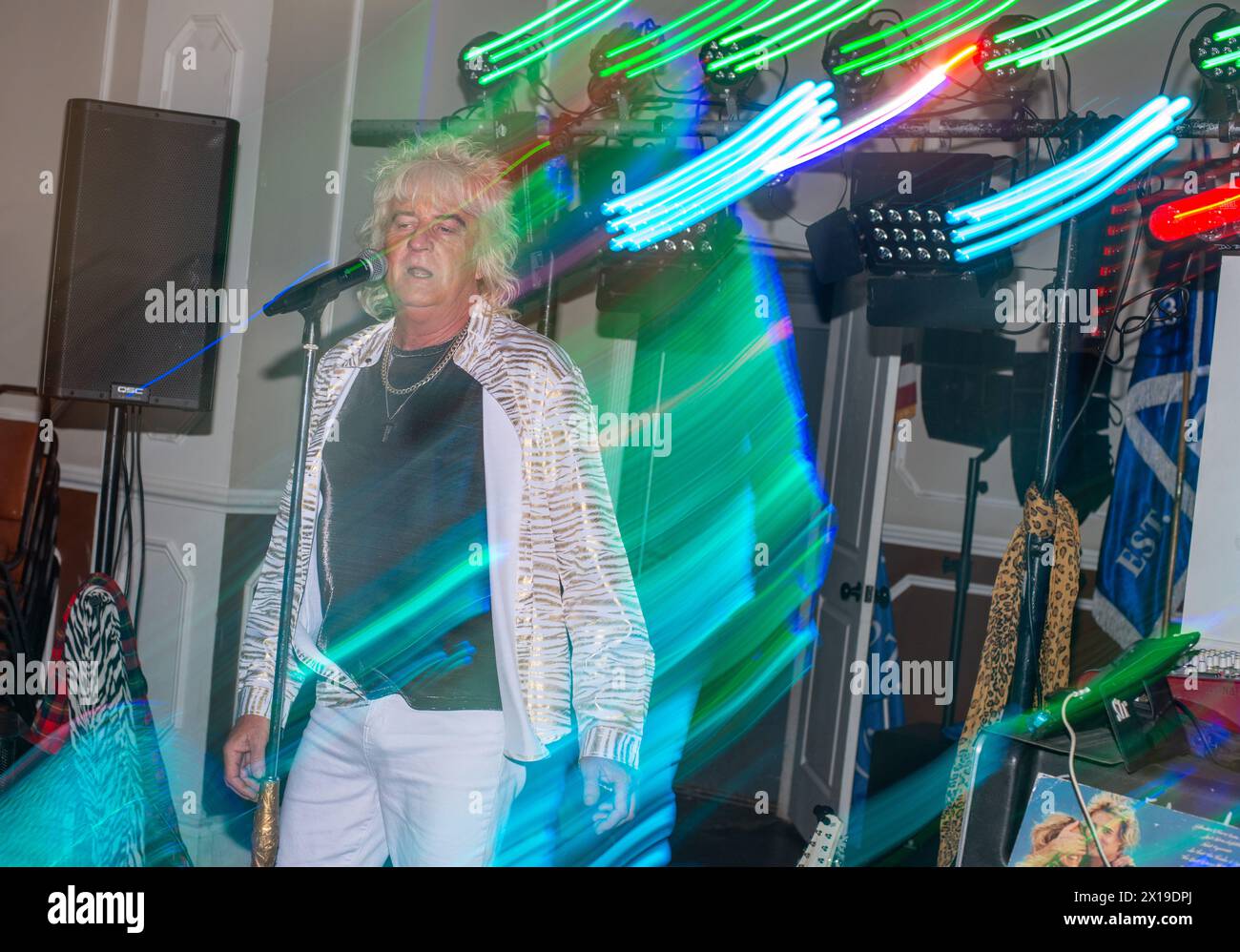 Tommy Edward, AKA Sir Rod, perform’s his Rod Stewart Tribute Show ...