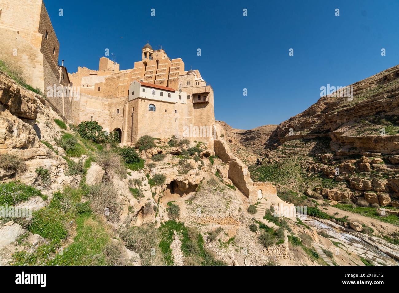 Bethlehem, Palestine: The Greek Orthodox Mar Saba monastery in the ...