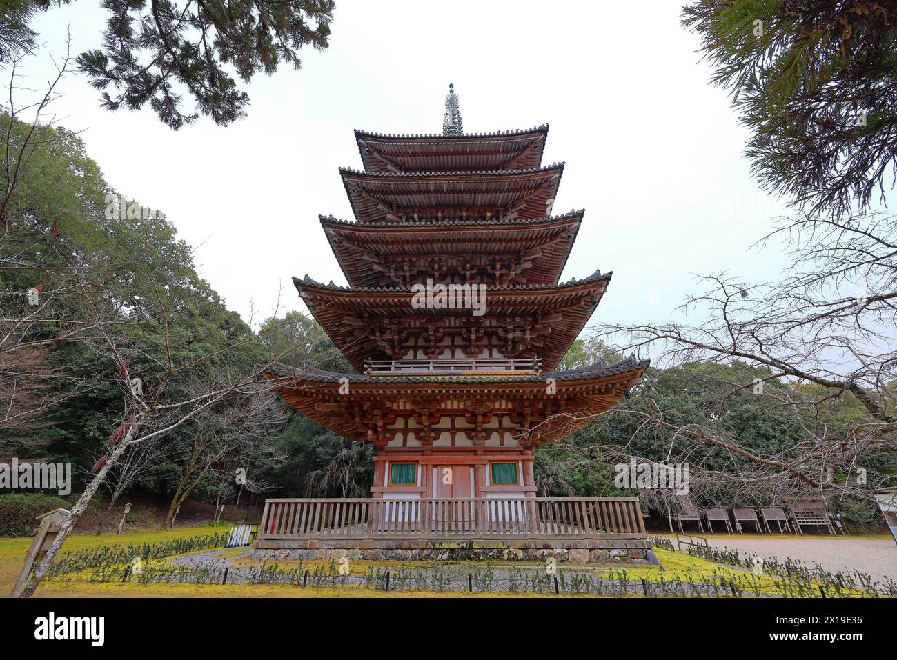 Daigo-ji Temple a Buddhist temple with 5-story pagoda, at ...