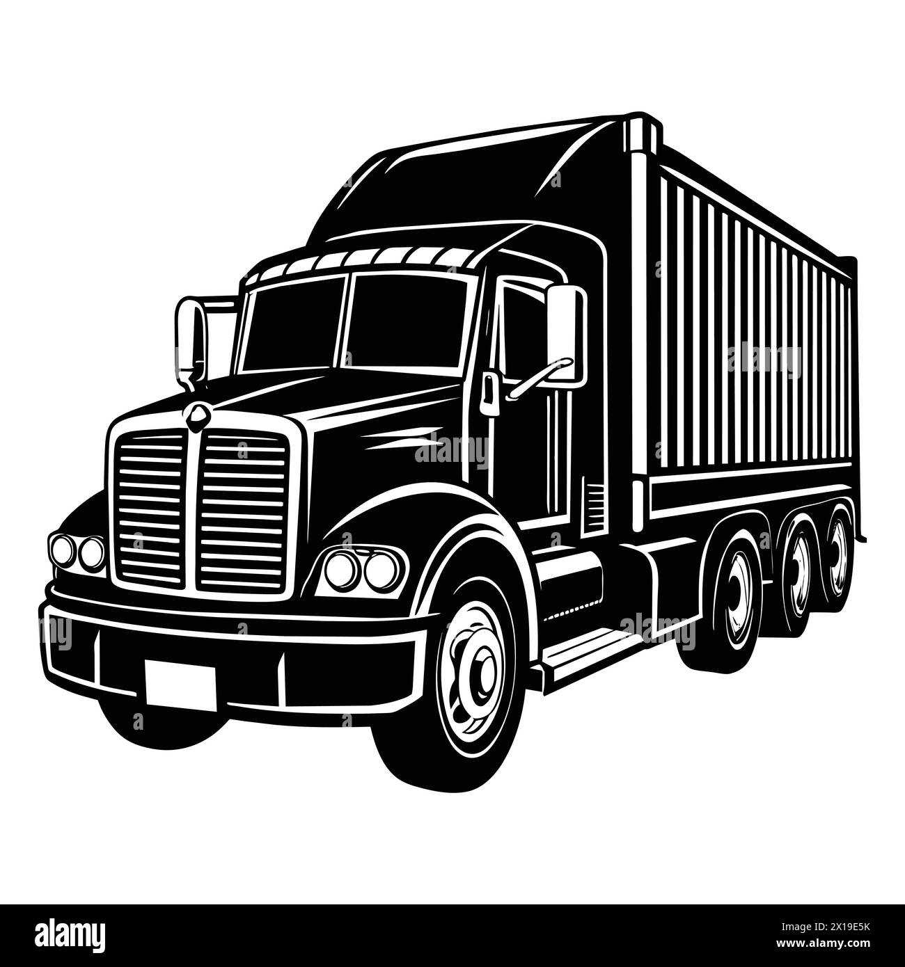 Rustic lorry Stock Vector Images - Alamy