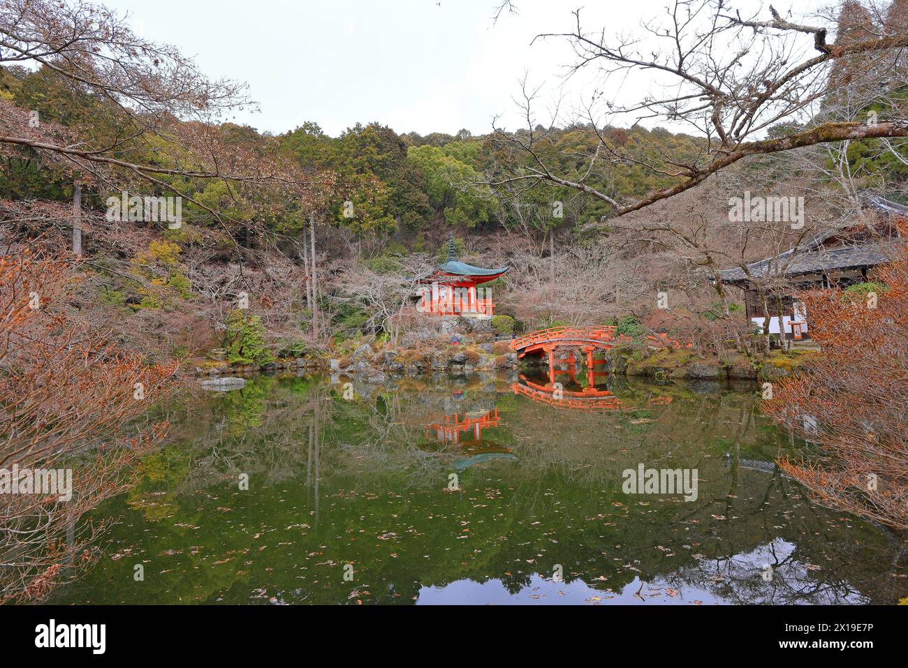 Daigo-ji Temple a Buddhist temple with 5-story pagoda, at ...