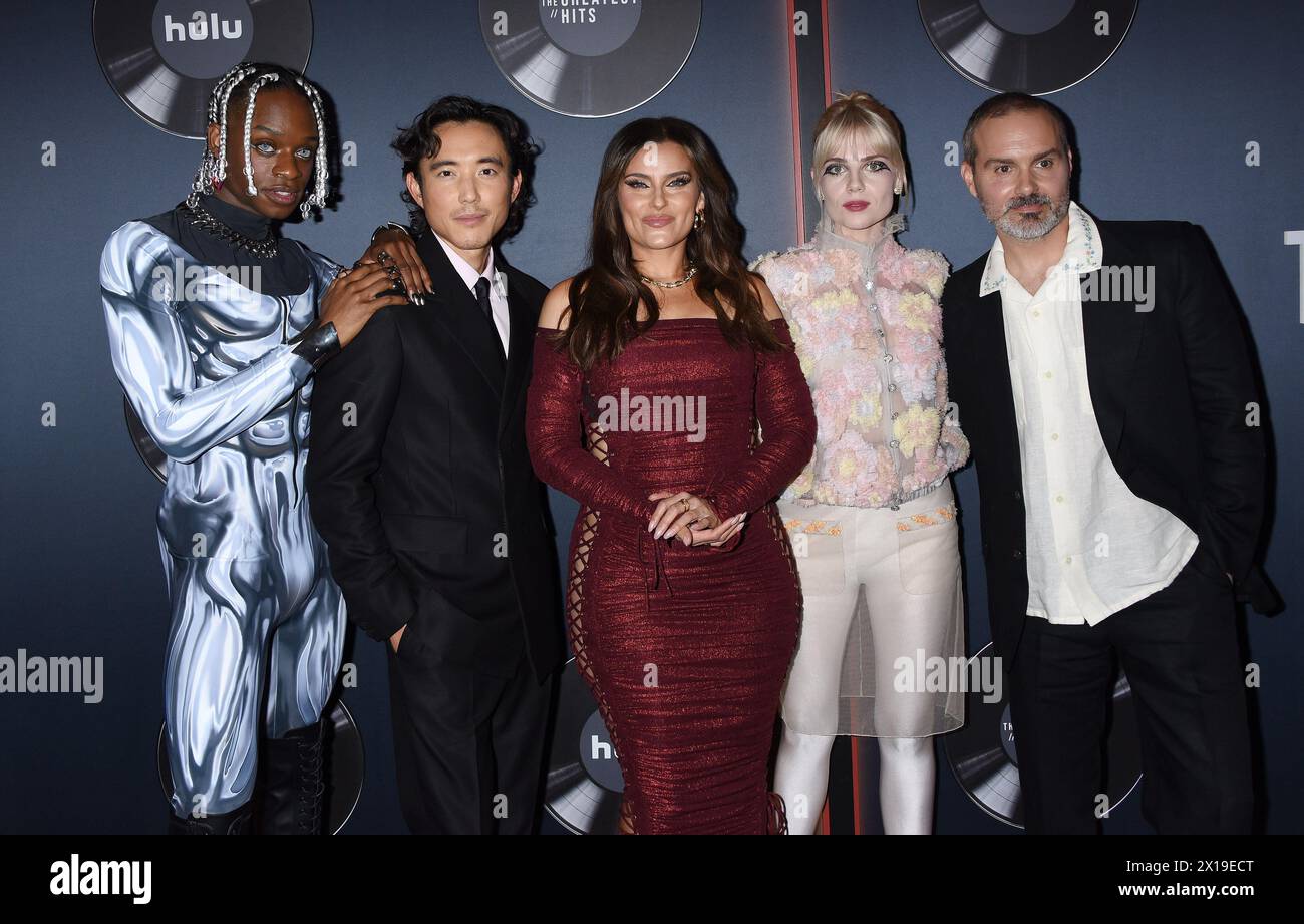 Los Angeles, USA. 15th Apr, 2024. Austin Crute, Justin H. Min, Nelly ...