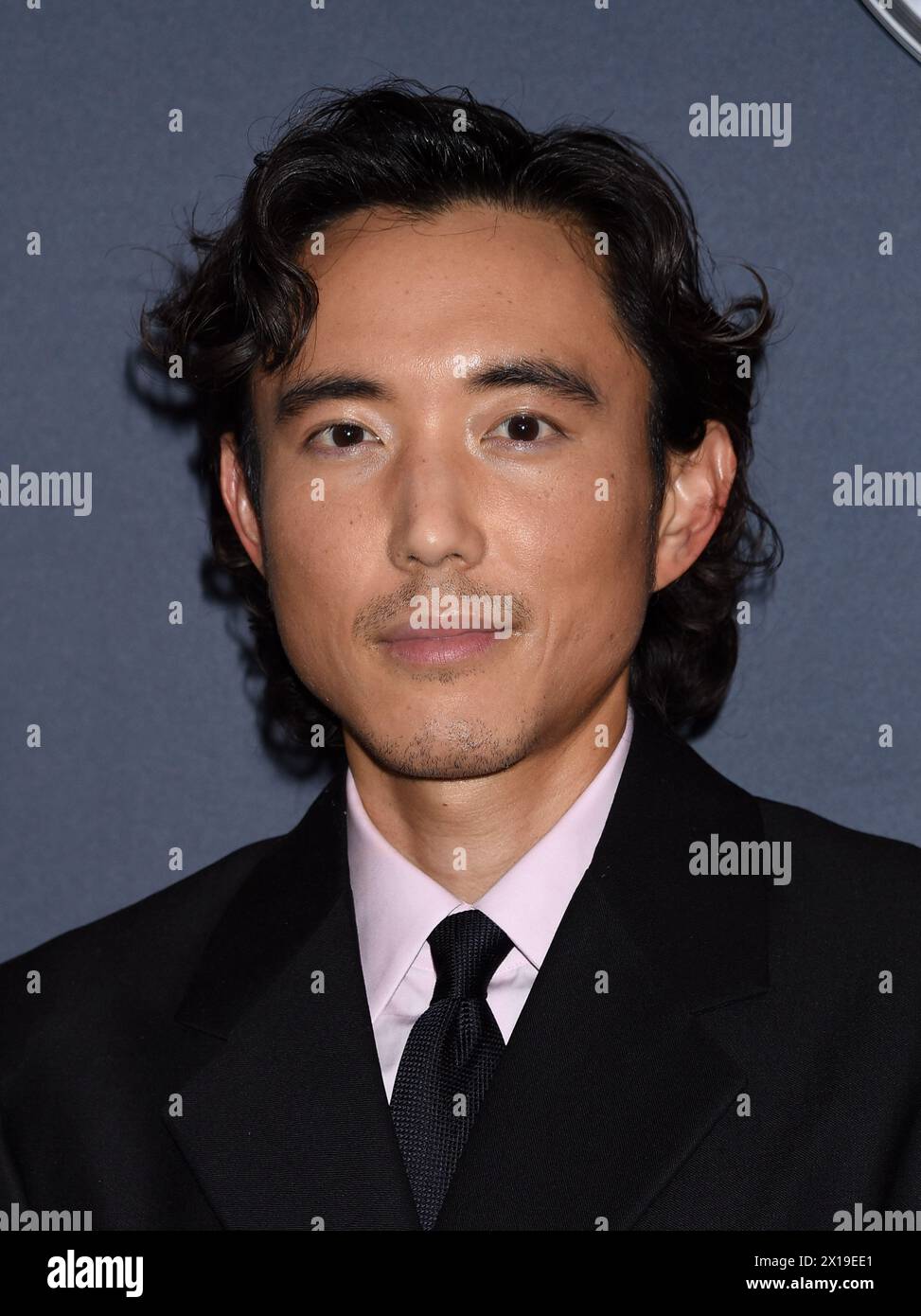 Los Angeles, USA. 15th Apr, 2024. Justin H. Min arriving at Searchlight ...