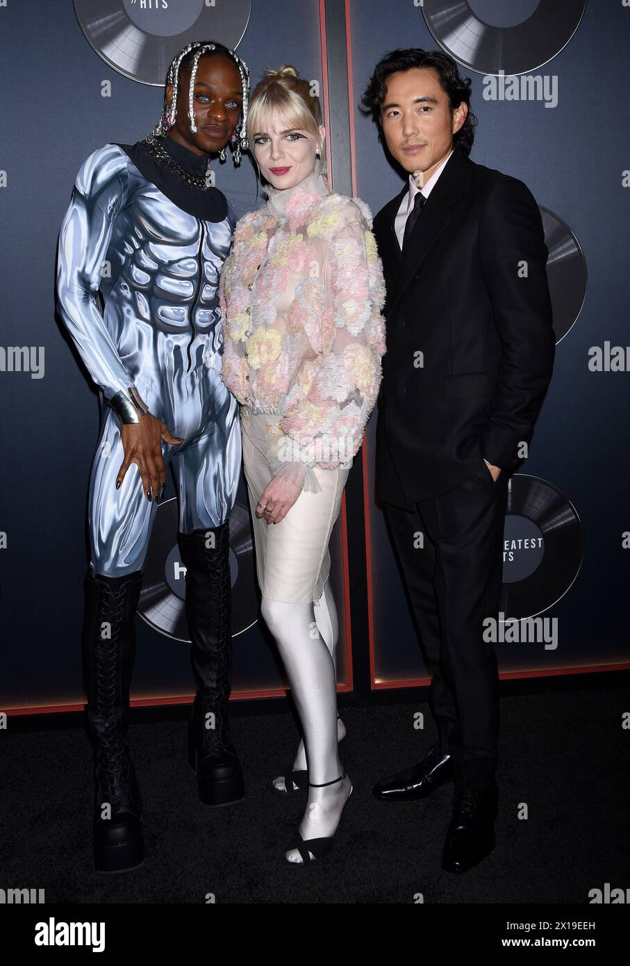 Los Angeles, USA. 15th Apr, 2024. Austin Crute, Lucy Boynton and Justin ...