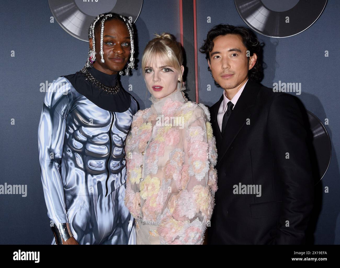 Los Angeles, USA. 15th Apr, 2024. Austin Crute, Lucy Boynton and Justin ...