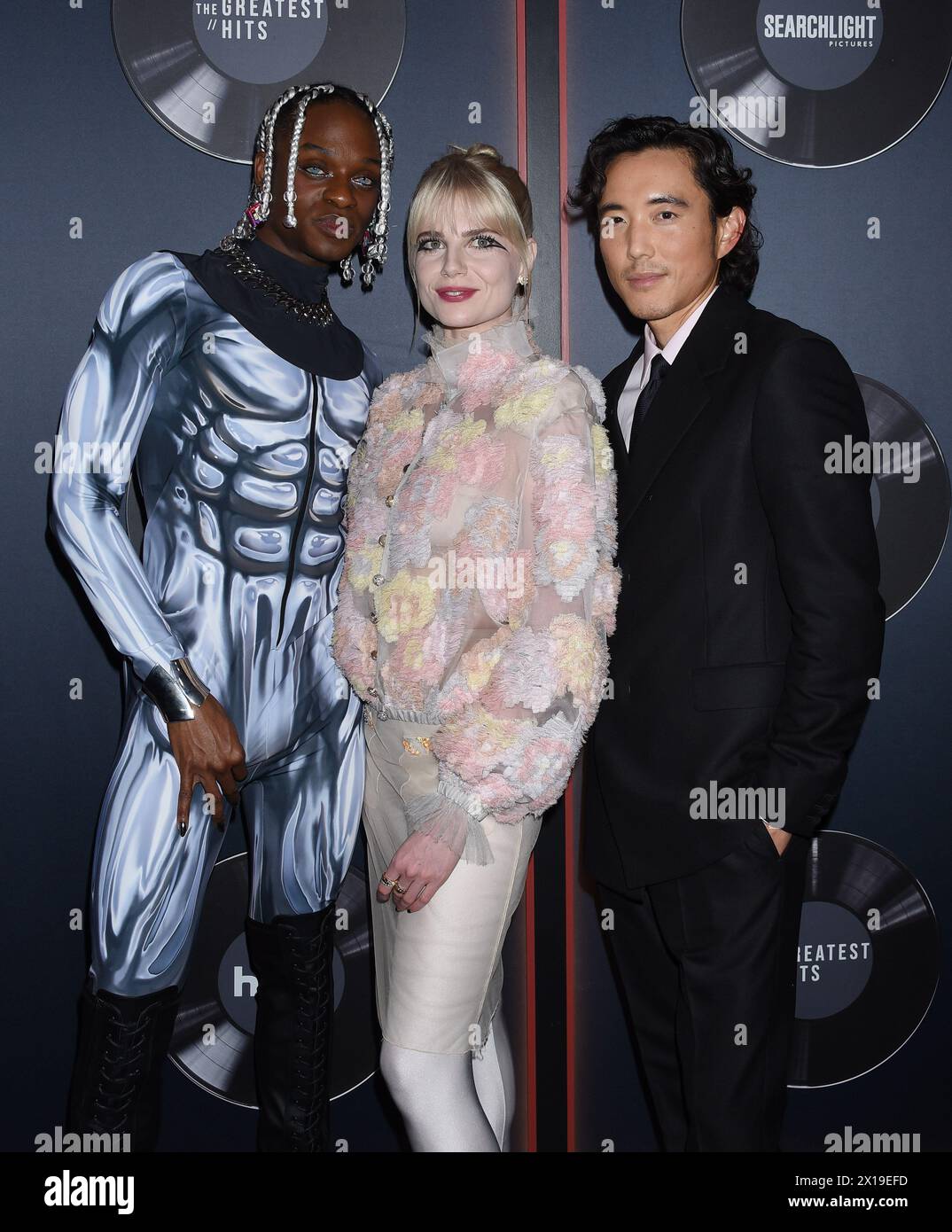 Los Angeles, USA. 15th Apr, 2024. Austin Crute, Lucy Boynton and Justin ...