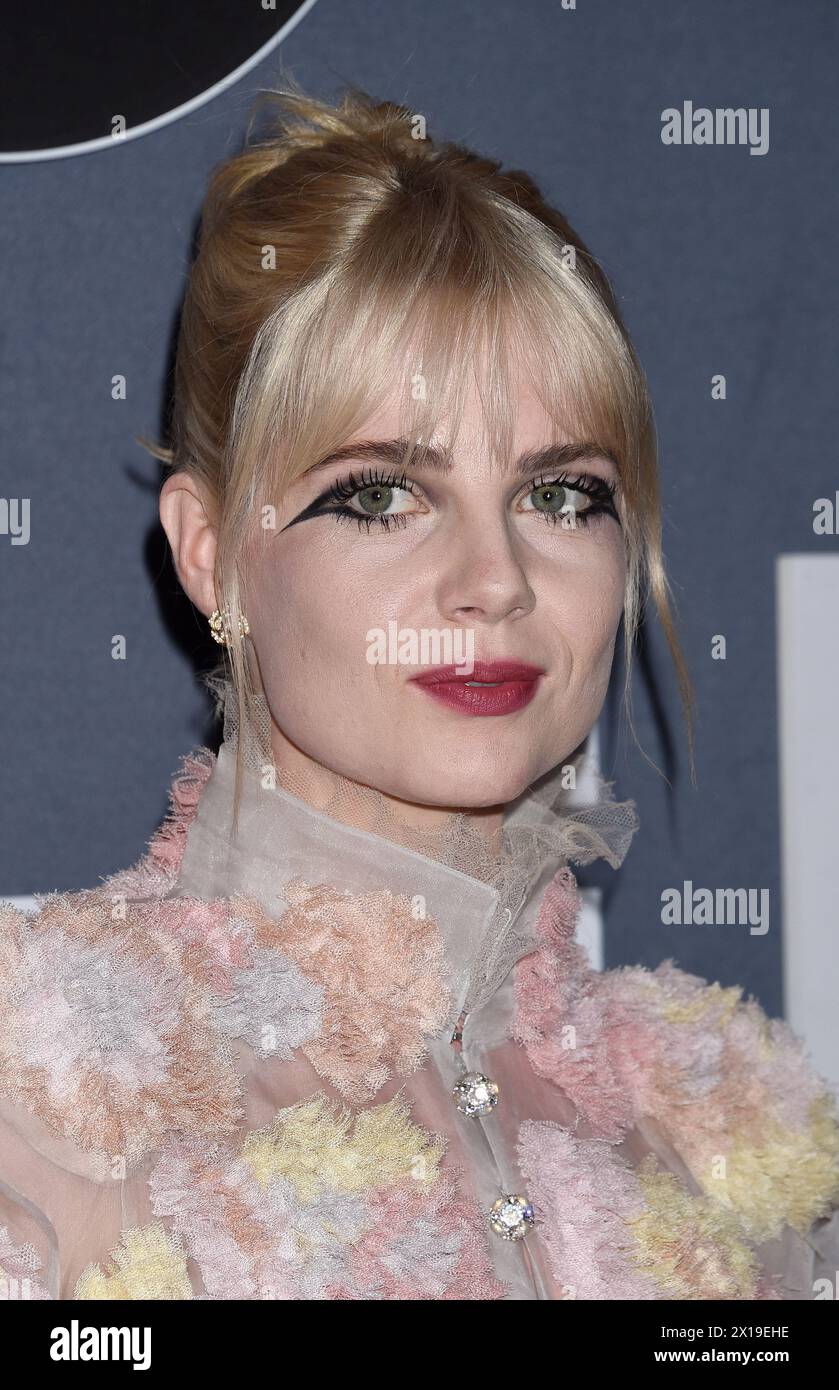 Los Angeles, USA. 15th Apr, 2024. Lucy Boynton arriving at Searchlight ...