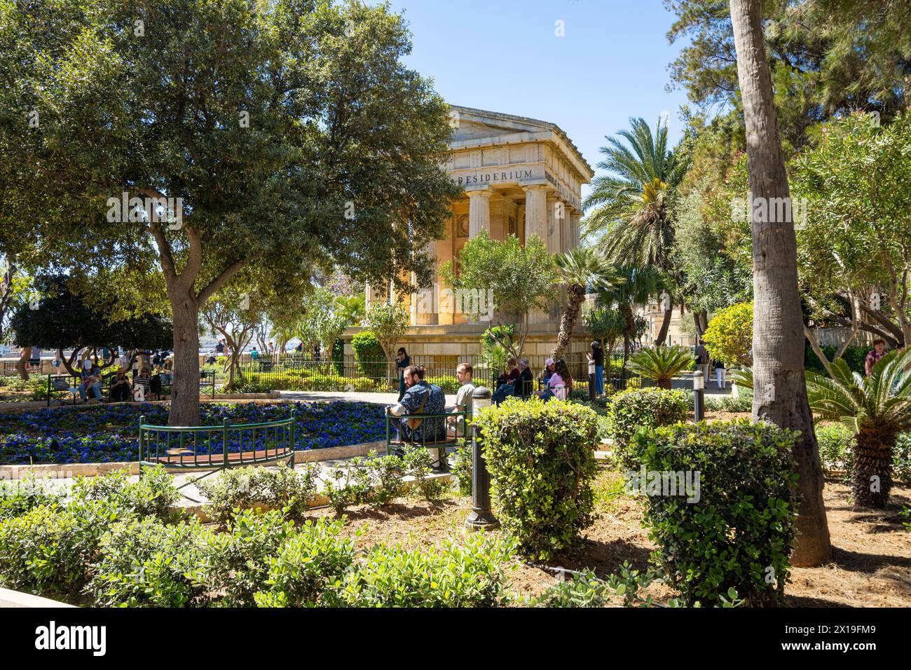 Valletta, Malta, April 03, 2024. view of the monument to Sir Alexander ...