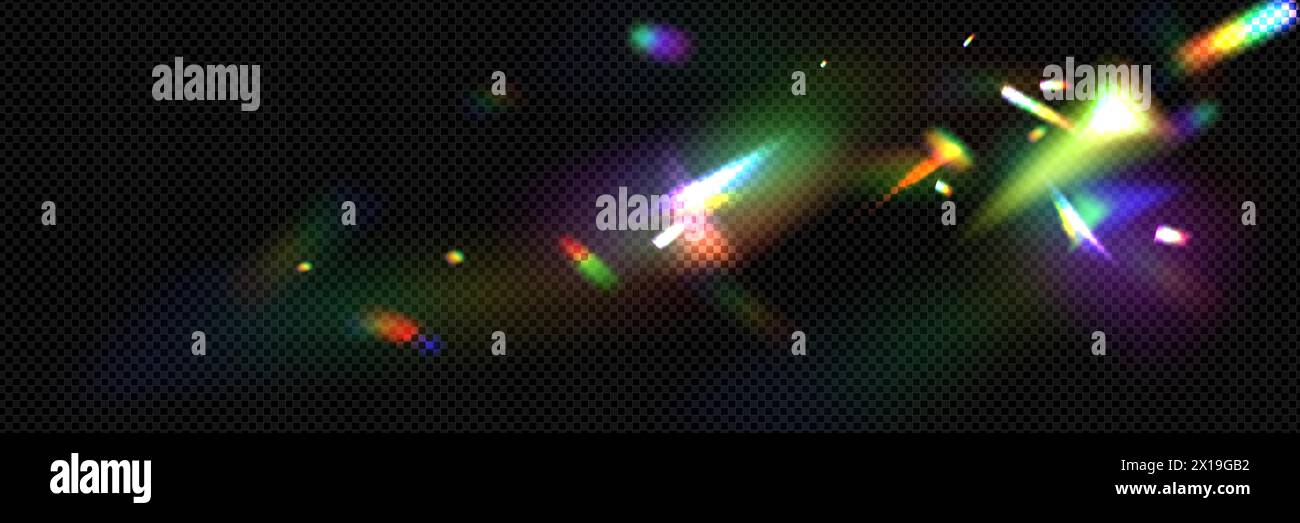 Diamond flare overlay effect on dark transparent background. Realistic ...