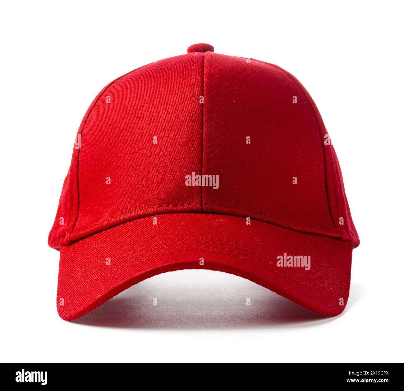 Red Baseball Cap on White Background Stock Photo - Alamy