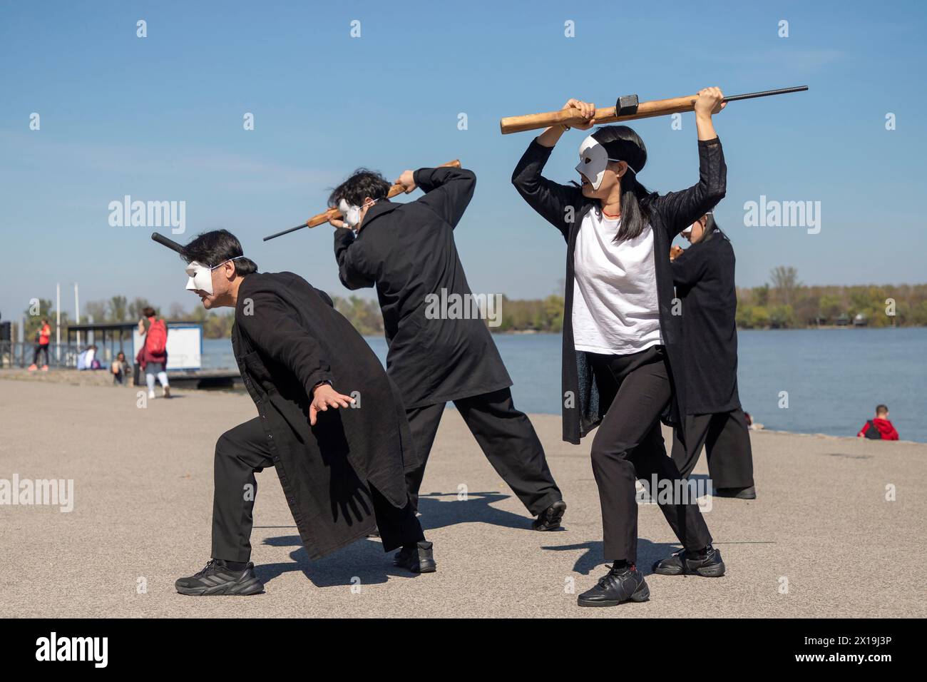 Zemun, Serbia, March 23, 2024: A performance of South Korean troupe ...