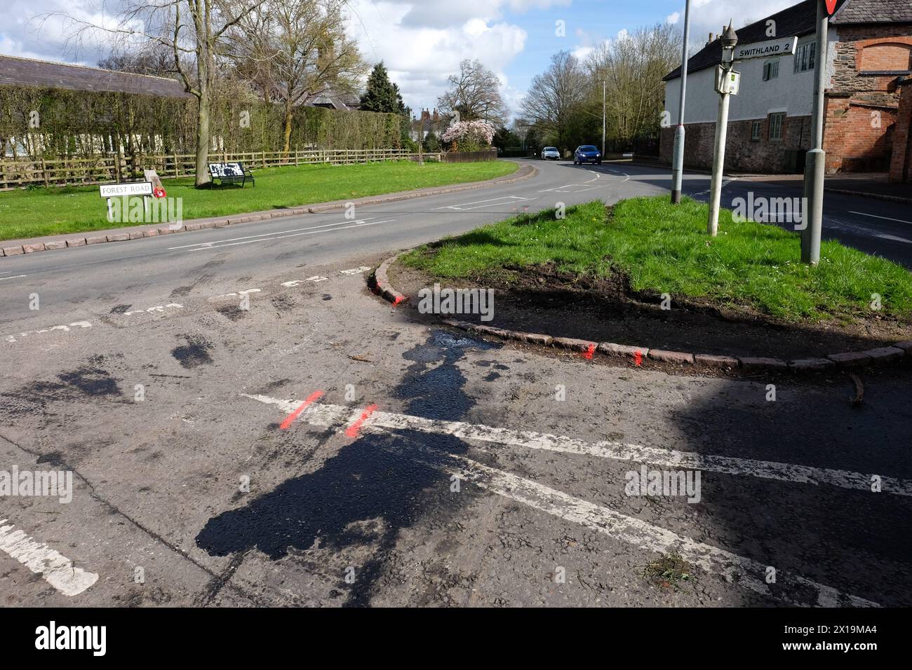 Oil on a road hi-res stock photography and images - Alamy