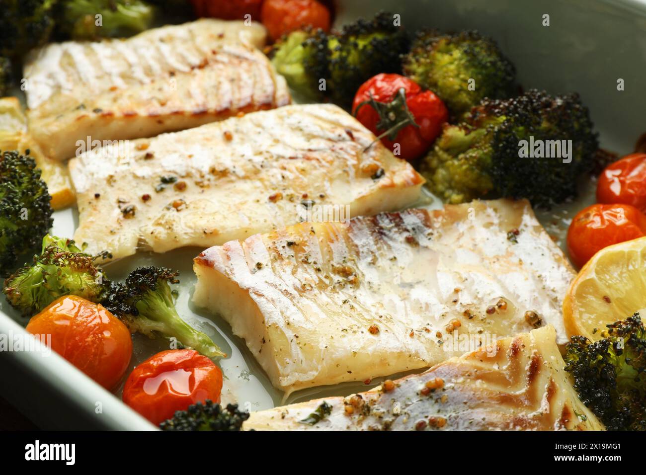Baked cod loin hi-res stock photography and images - Alamy