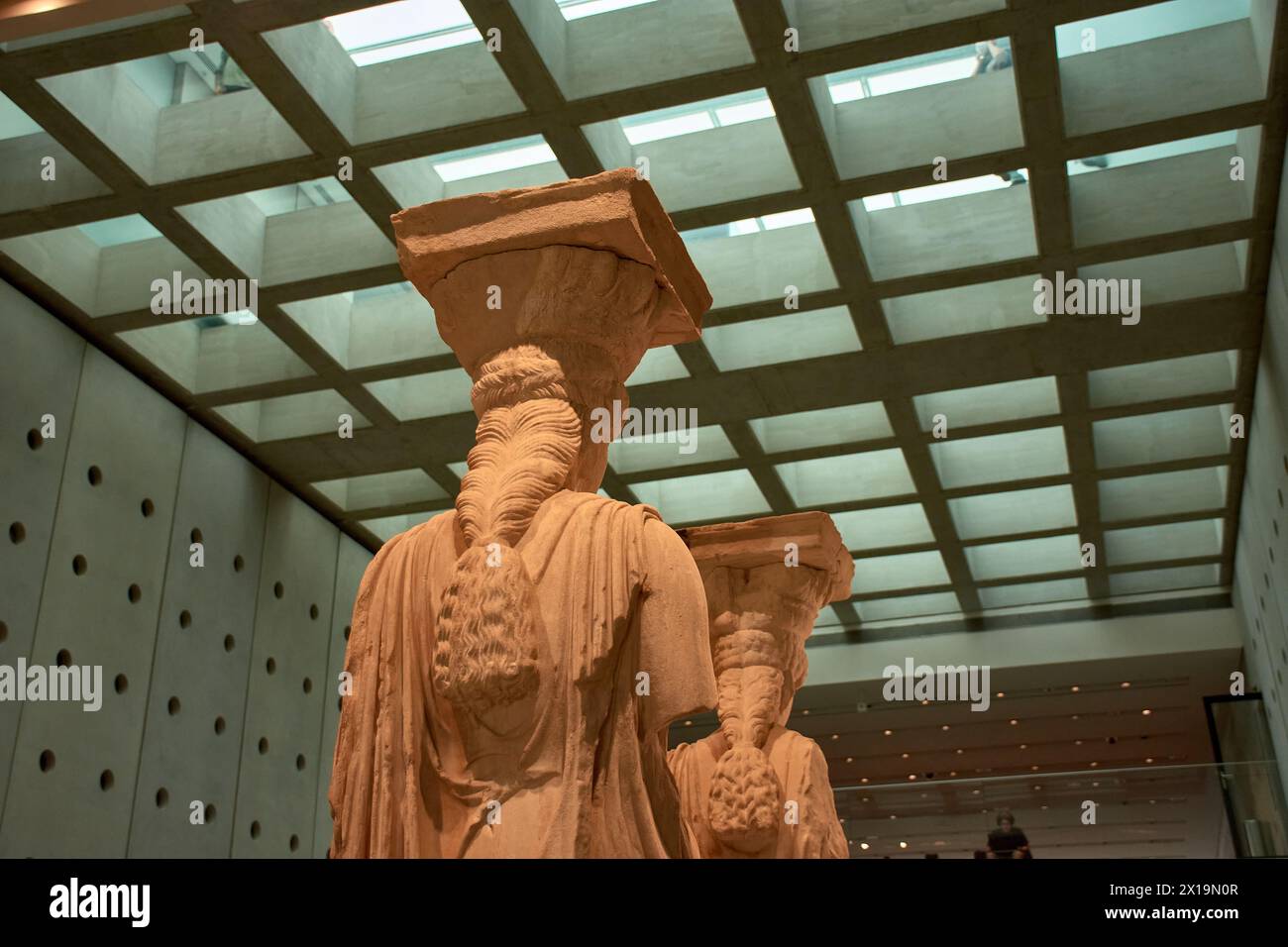 Athens, Greece; October, 13,2022: The authentic caryatids, from the ...