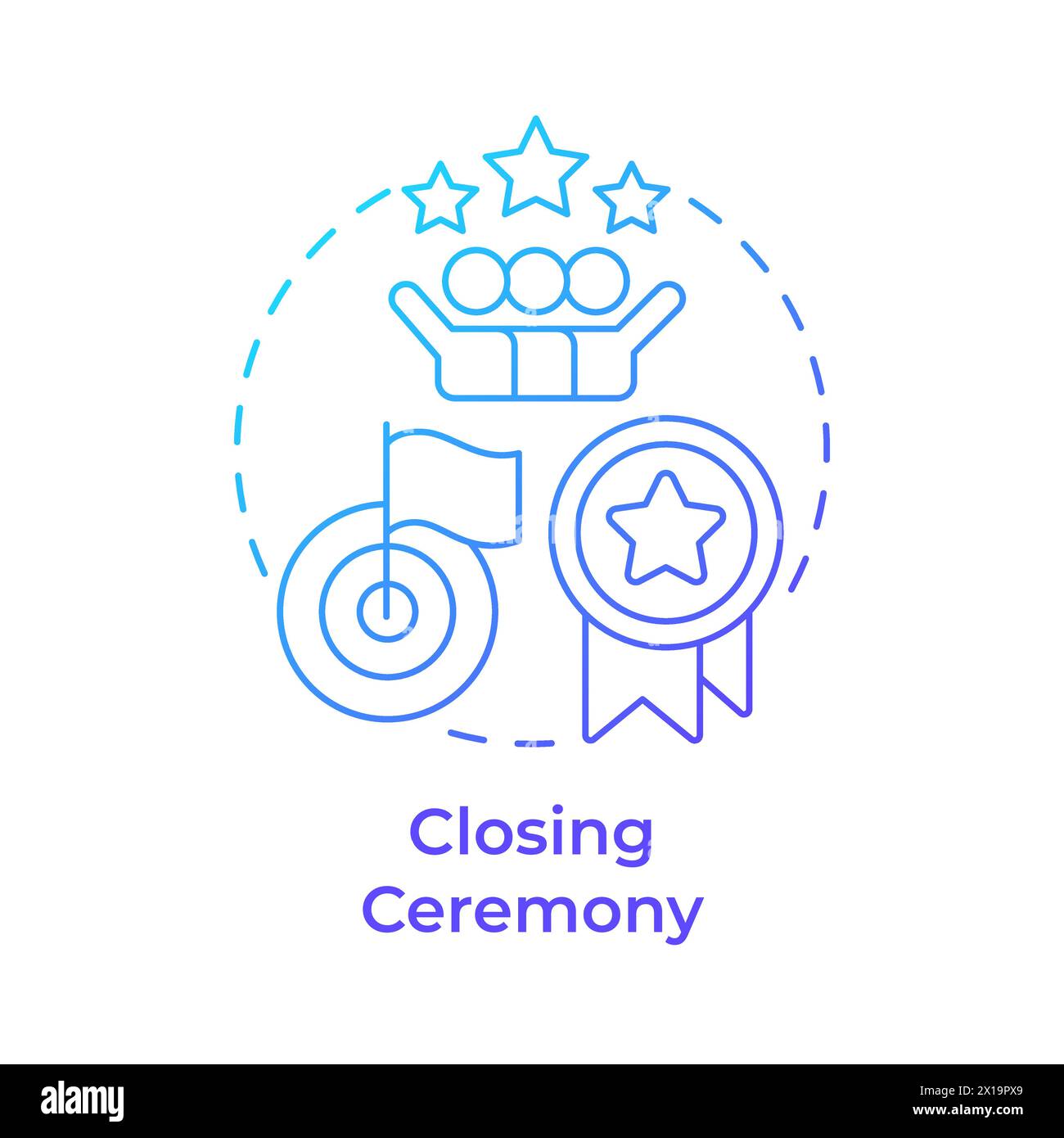 The closing ceremony Stock Vector Images - Alamy
