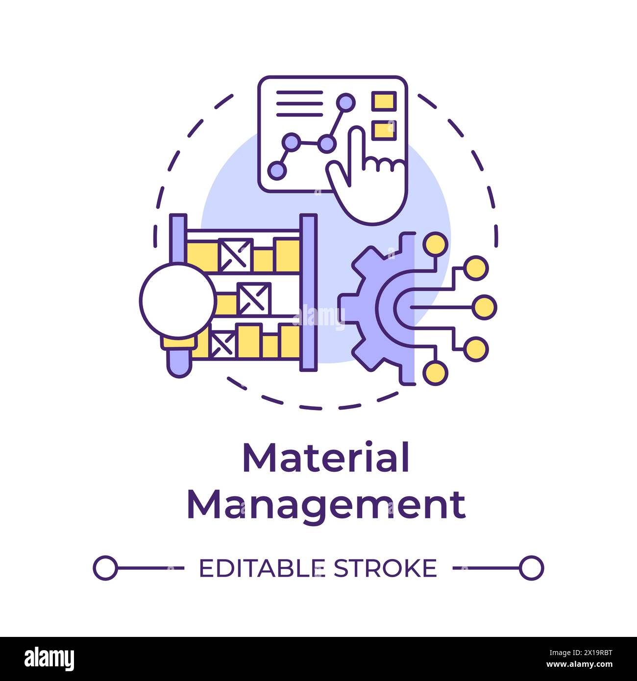 Material management multi color concept icon Stock Vector Image & Art ... Material management multi color concept icon Stock Vector Image & Art ...