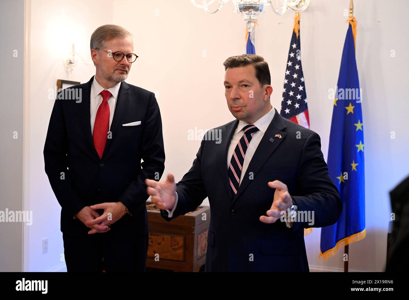 Washington, United States. 15th Apr, 2024. Czech Prime Minister Petr ...