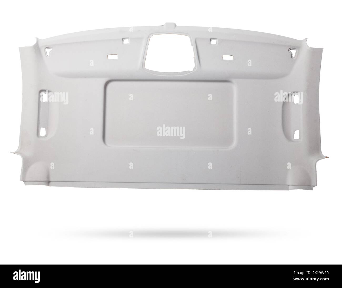 Finishing the gray ceiling roof from a car removed and disassembled for ...