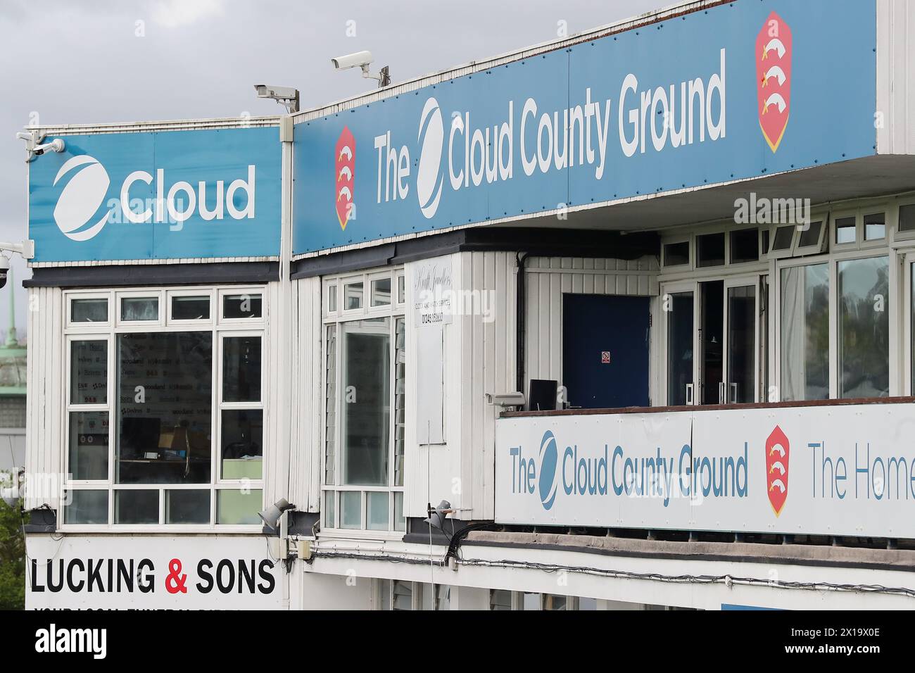 Cloud signage during Essex CCC vs Kent CCC, Vitality County ...