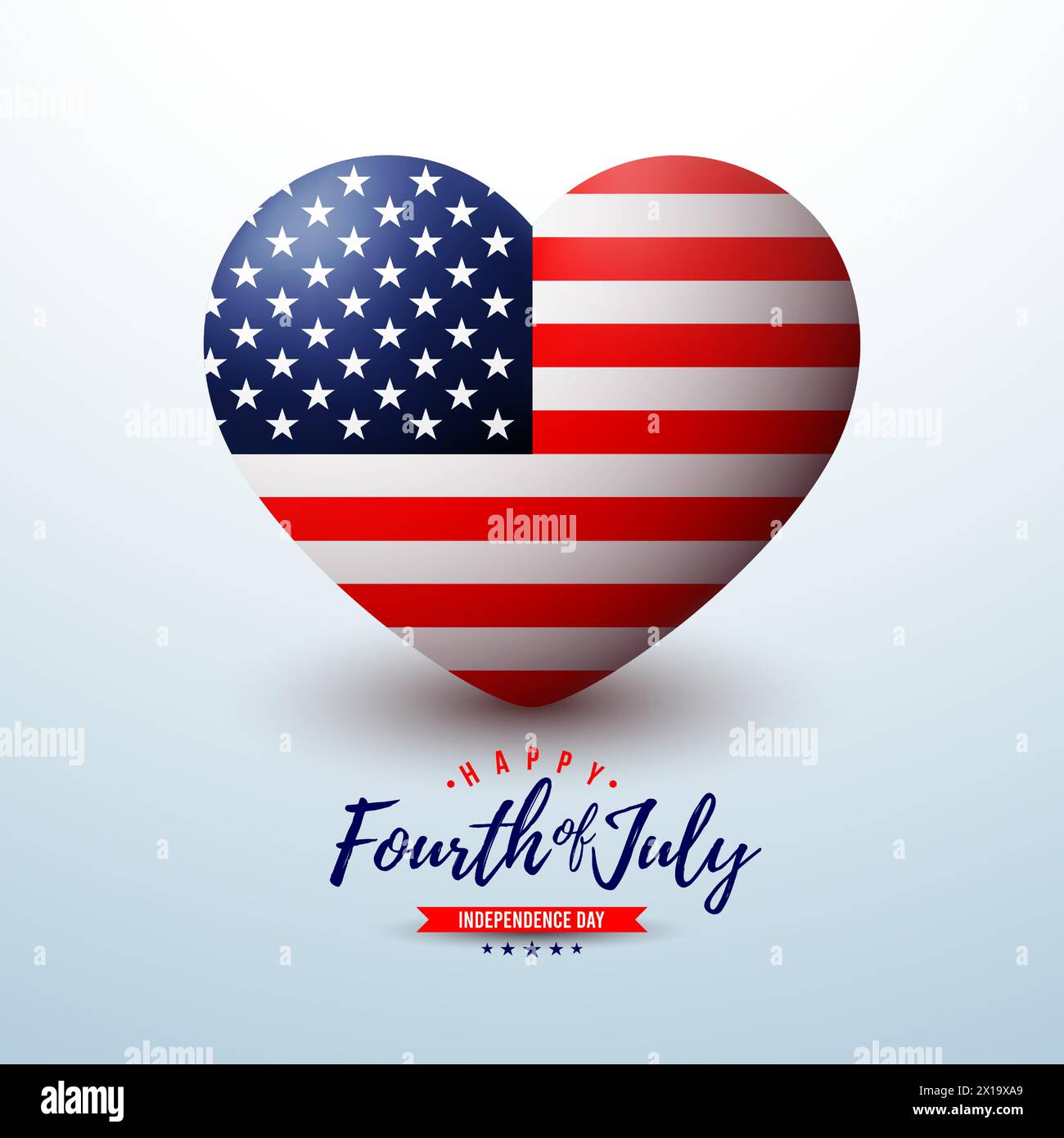 4th of July Independence Day of the USA Vector Illustration with ...