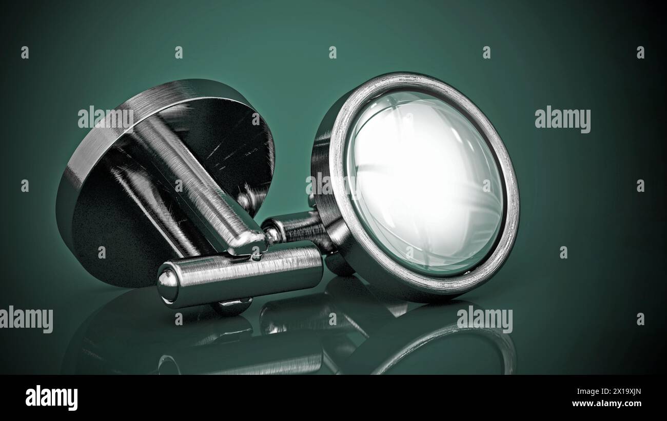Cufflinks isolated on white background. 3D illustration Stock Photo - Alamy