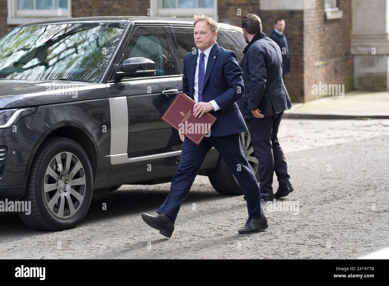 Defence Secretary Grant Shapps arrives in Downing Street, London, for a ...