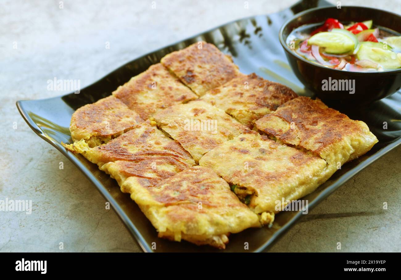 Murtabak Known as Roti Mataba in Thailand, a Flavorful Pan Fried ...