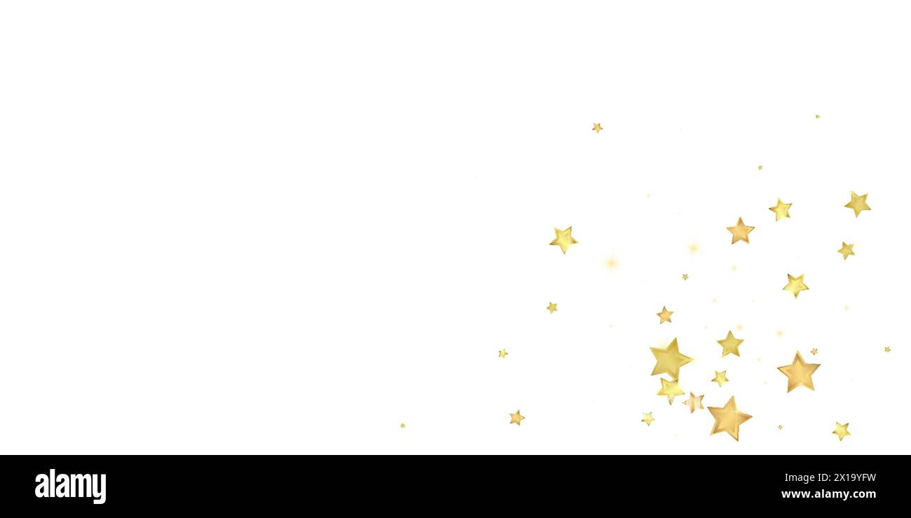 Magic stars vector overlay. Gold stars scattered around randomly ...