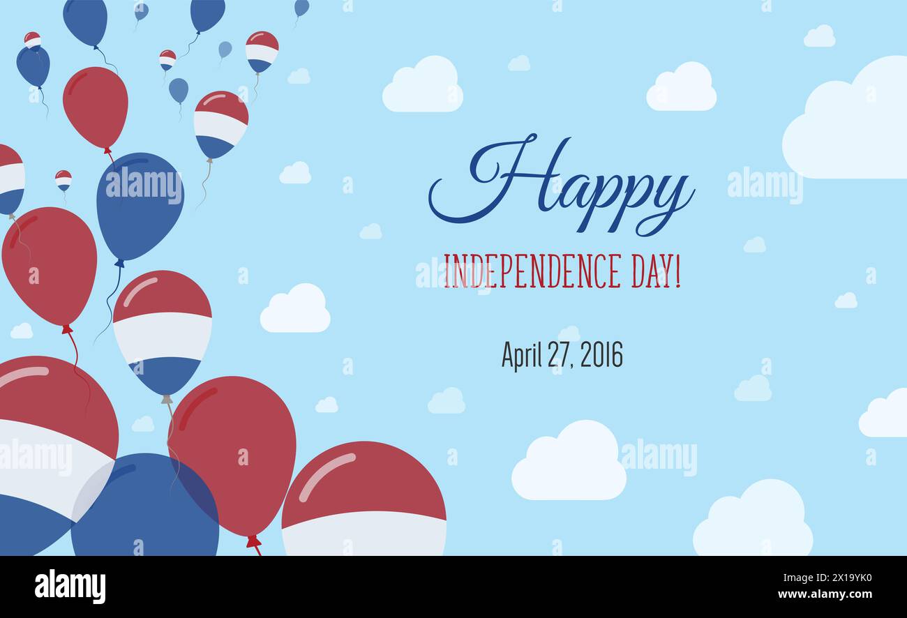 Netherlands Independence Day Sparkling Patriotic Poster. Row of ...