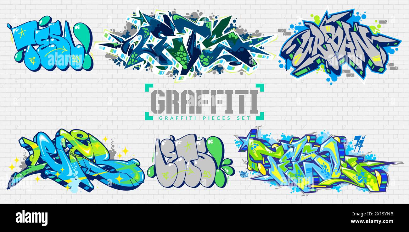 Cool graffiti drawings Stock Vector Images - Alamy