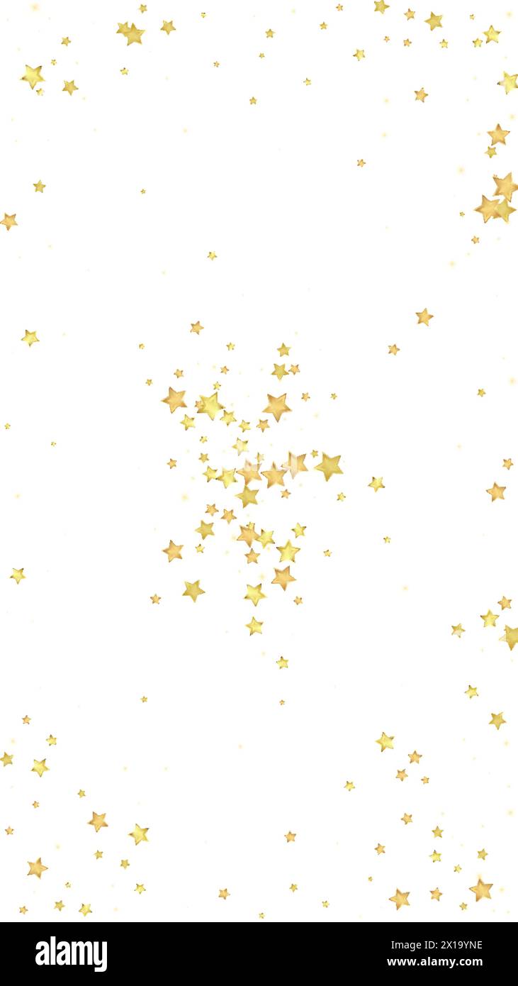 Magic stars vector overlay. Gold stars scattered around randomly ...