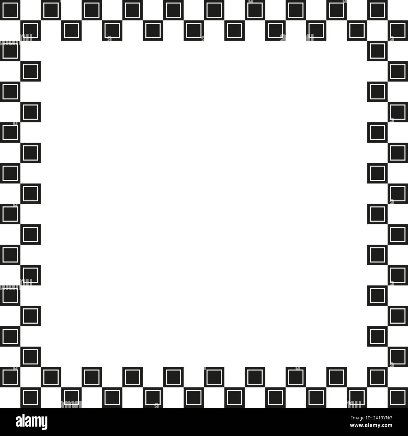 Square border frame. Geometric repeating pattern. Minimalistic design ...
