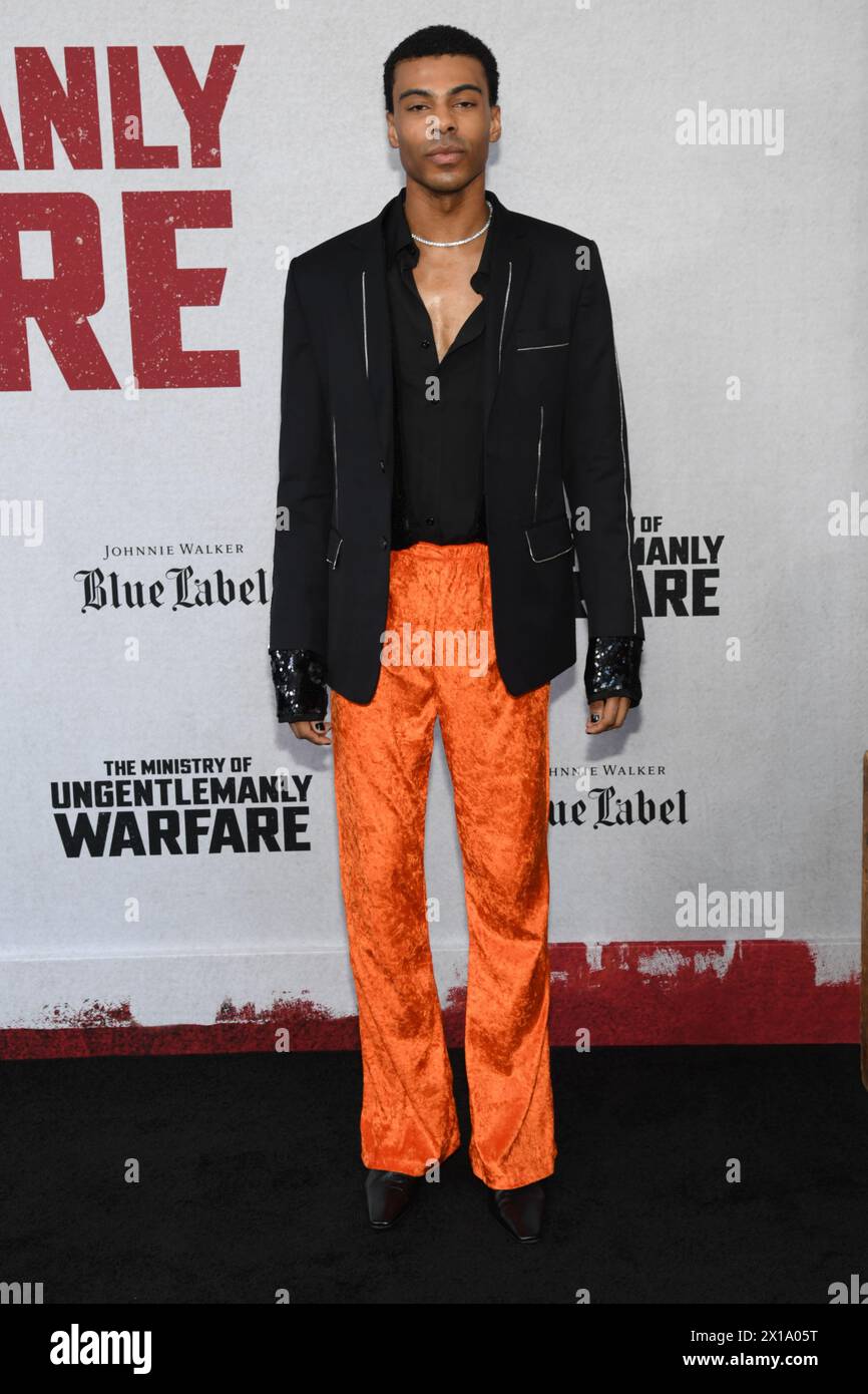Jaylan Evans attending The Ministry of Ungentlemanly Warfare premiere ...
