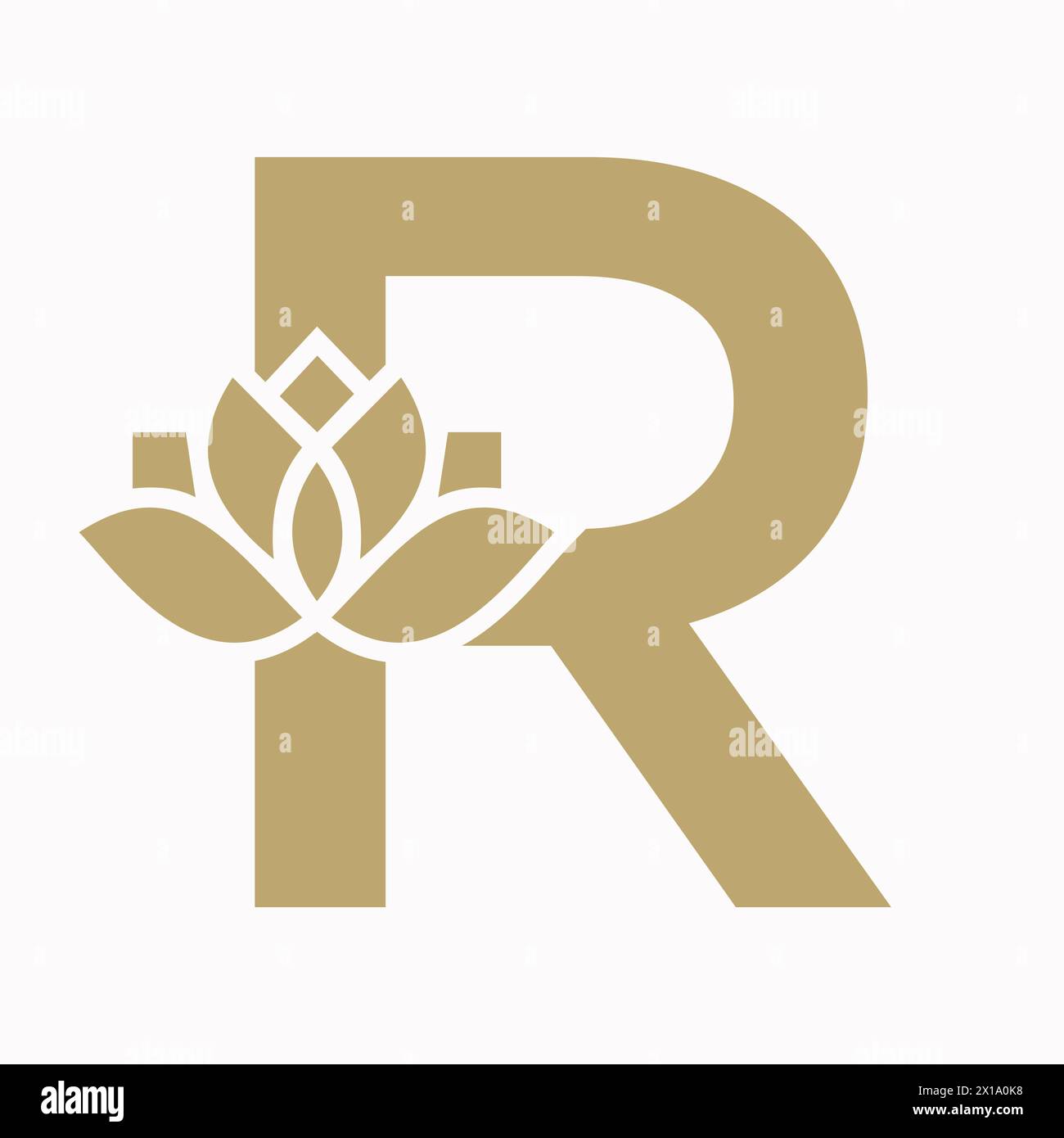 Letter r flower logo Cut Out Stock Images & Pictures - Alamy
