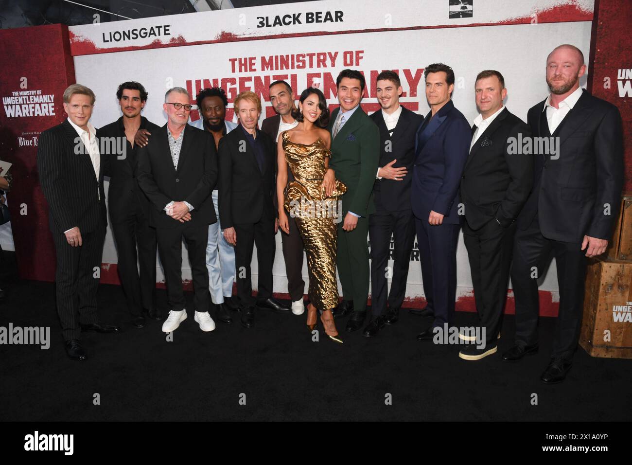 New York, USA. 15th Apr, 2024. Cary Elwes, Henry Zaga, Chad Oman, Babs ...