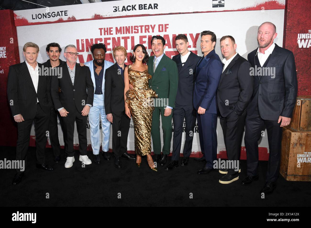 New York, USA. 15th Apr, 2024. Cary Elwes, Henry Zaga, Chad Oman, Babs ...