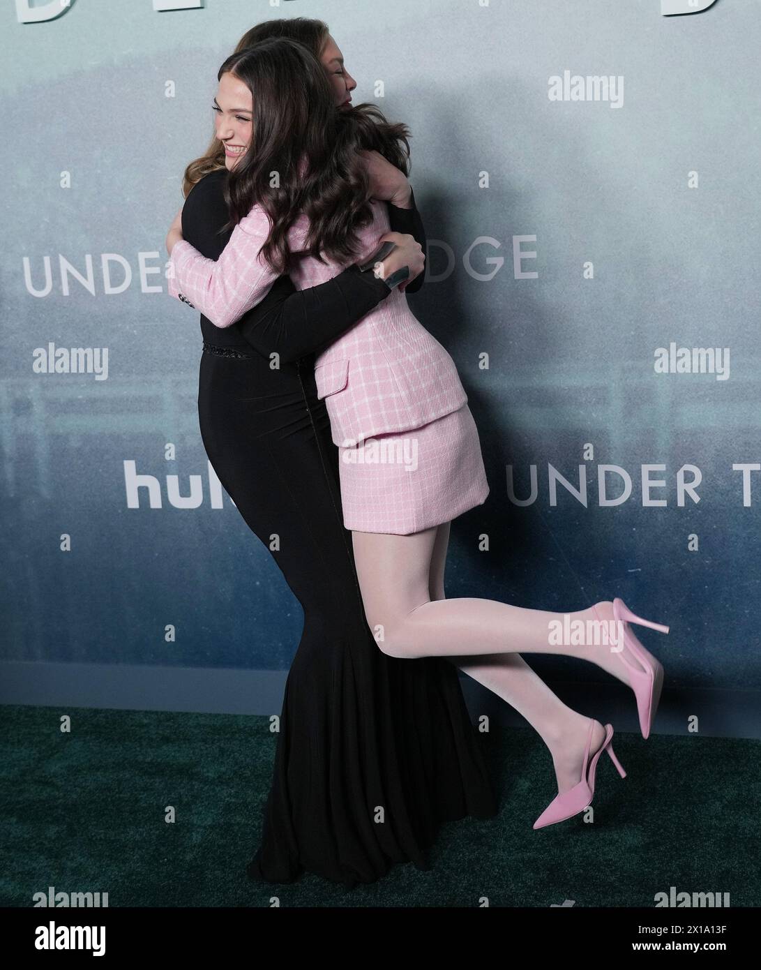 (L-R) Sabrina Gennarino and Izzy G. at the Hulu's UNDER THE BRIDGE Los ...
