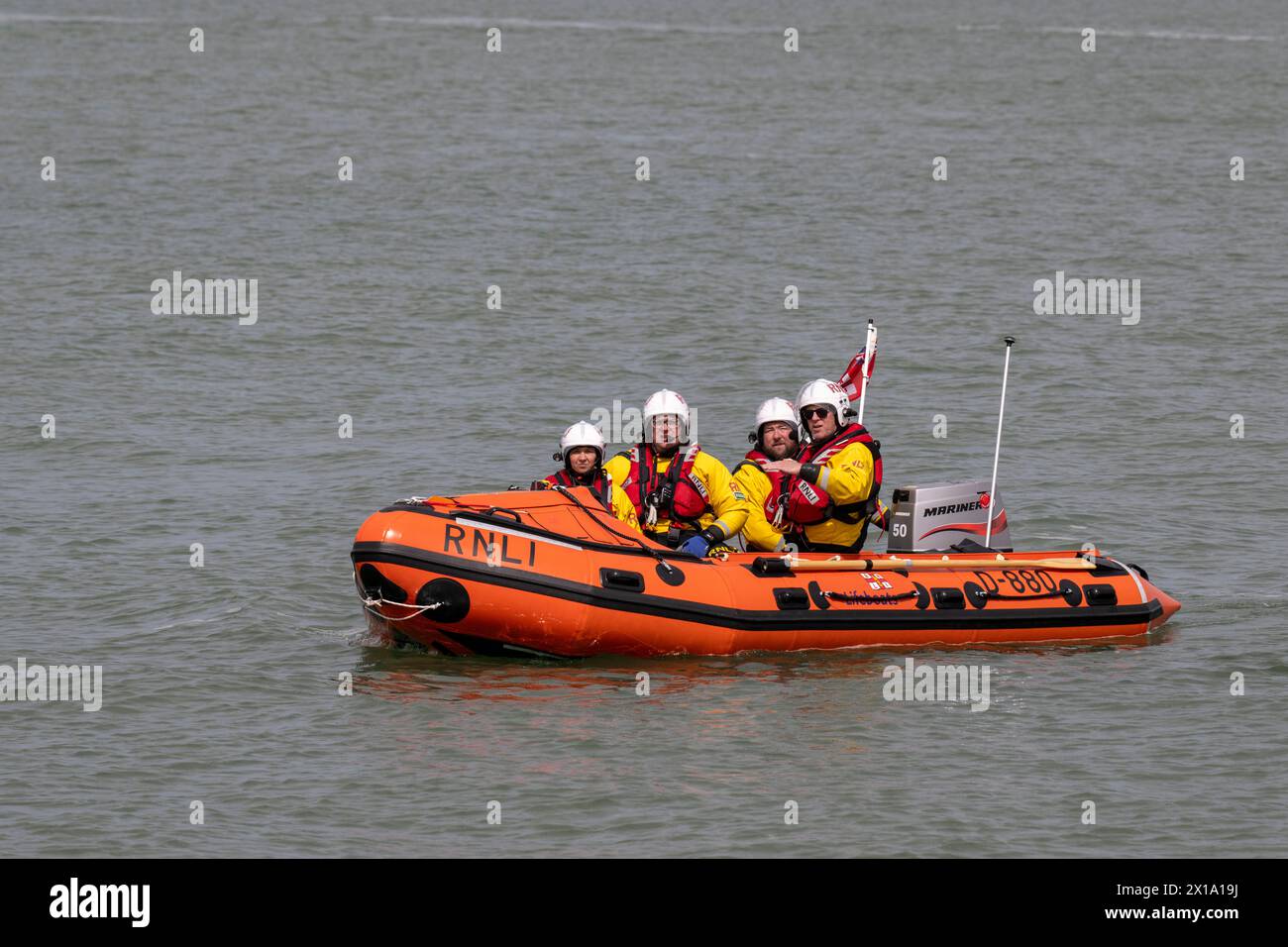 “D” Class lifeboat at Calshot, Southampton Water, Hampshire, England ...