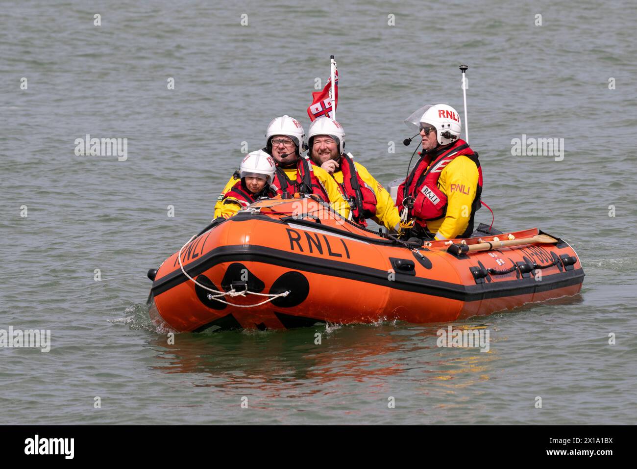 “D” Class lifeboat at Calshot, Southampton Water, Hampshire, England ...