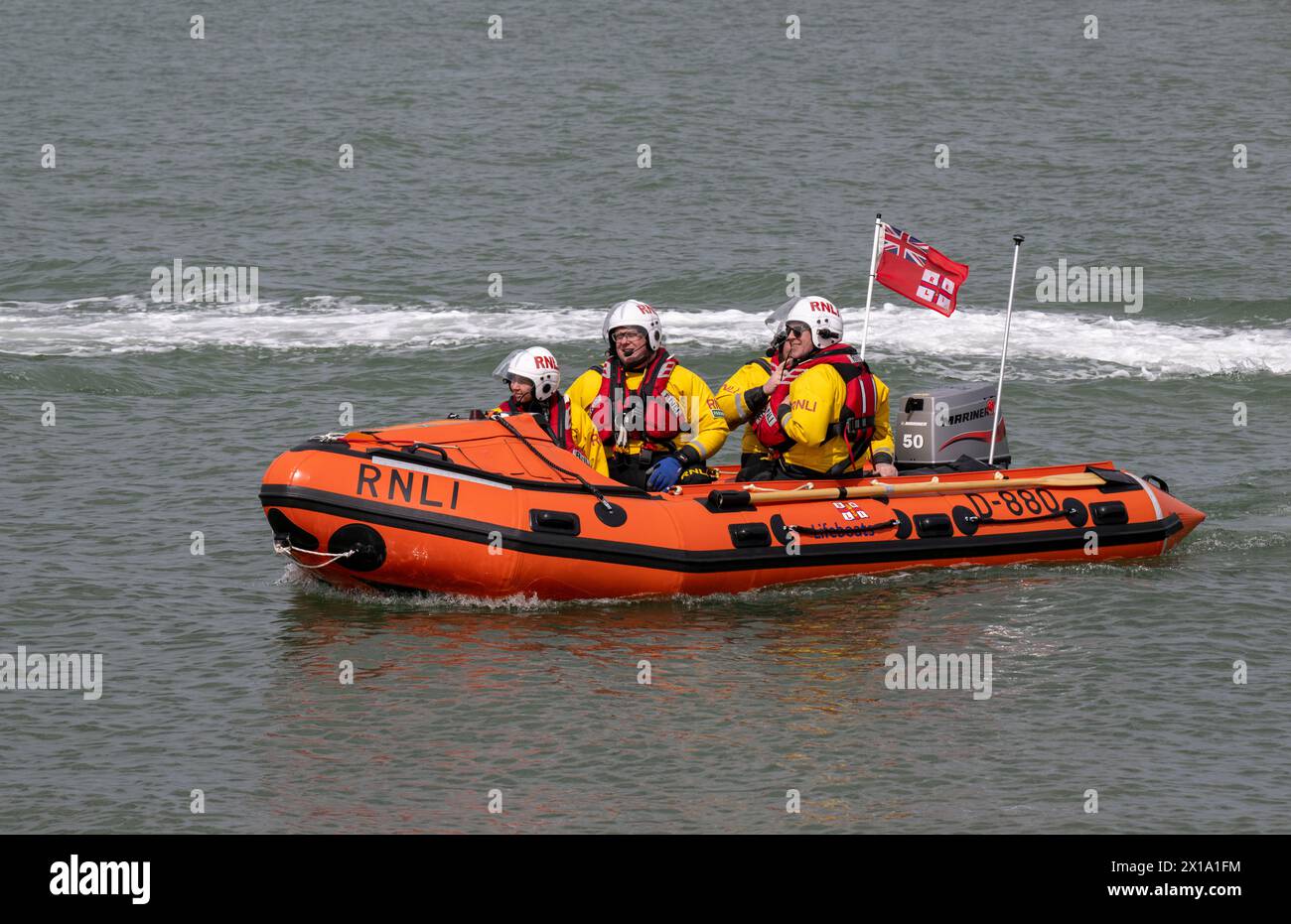 “D” Class lifeboat at Calshot, Southampton Water, Hampshire, England ...