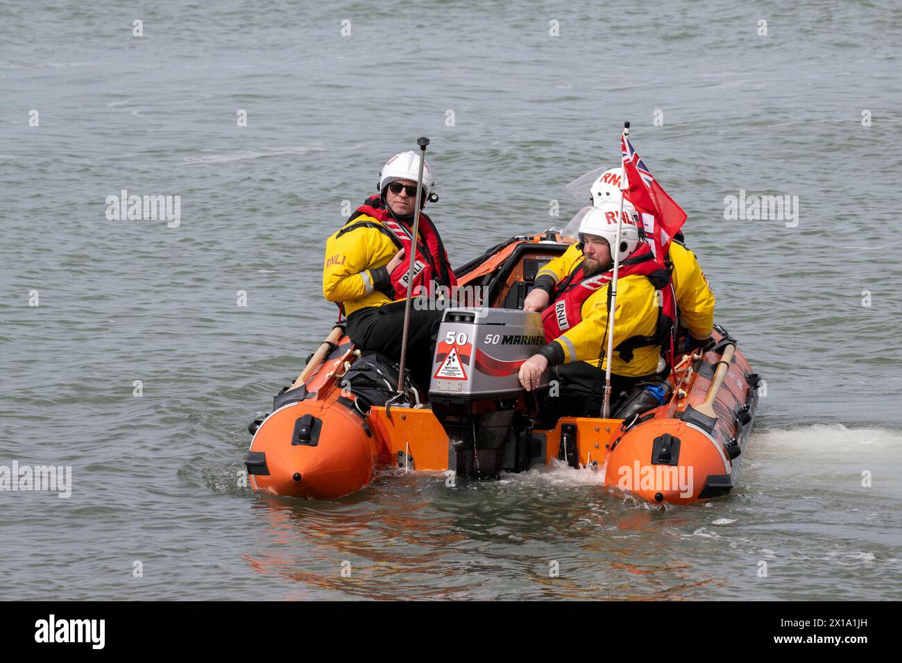 “D” Class lifeboat at Calshot, Southampton Water, Hampshire, England ...