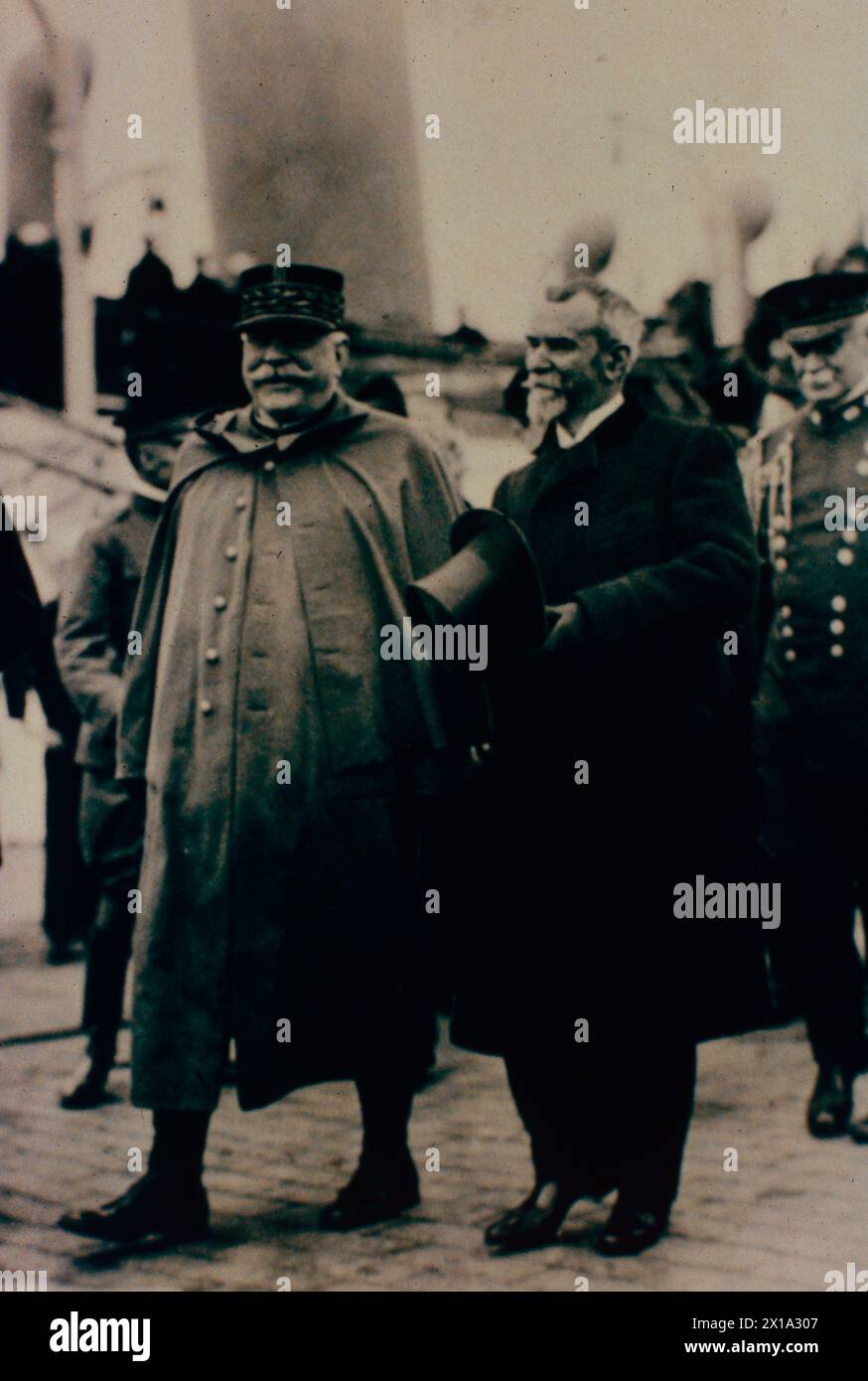Marshal Joseph Joffre (left) and French ambassador to the US Jules ...
