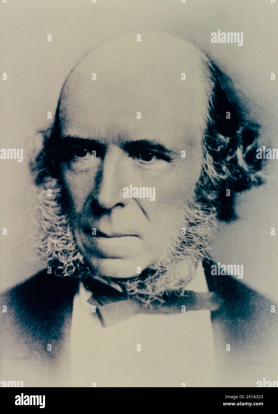 Portrait of herbert spencer an english philosopher hi-res stock ...