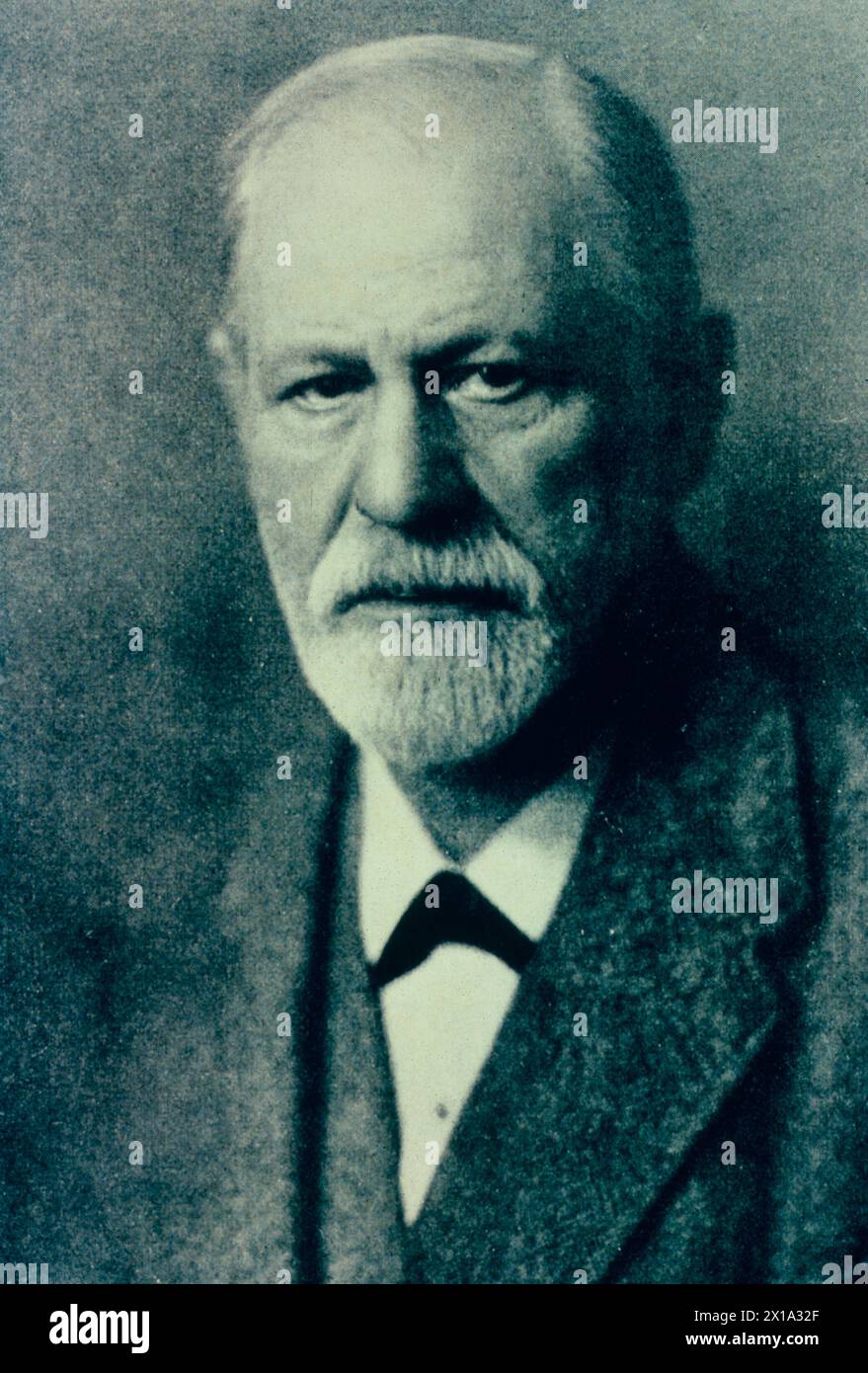 Portrait of Austrian physician and founder of psychoanalysis Sigmund ...