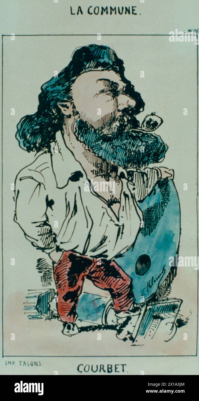 Gustave Courbet, French painter leader of the Realism artistic movement ...
